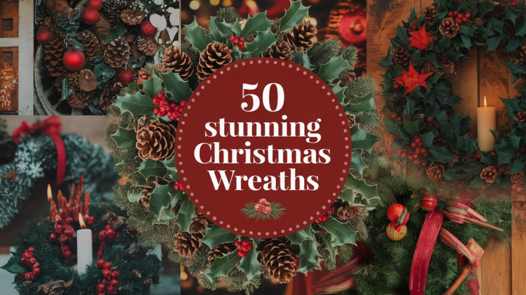 50 Stunning Christmas Wreaths to Decorate Your Home This Holiday Season