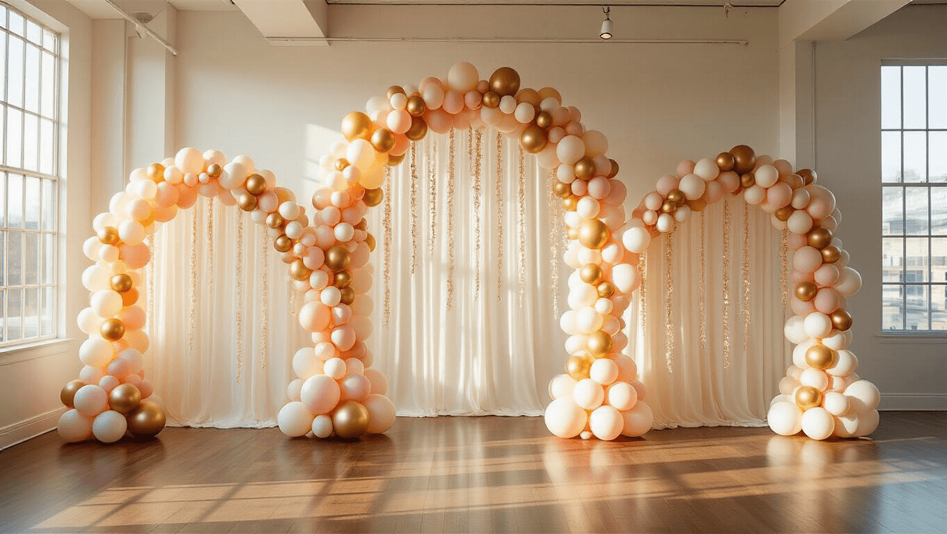 How to Create a Stunning 3 Arch Backdrop with Balloons That'll Make ...