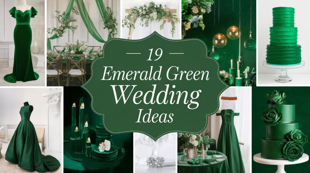 19 Stunning Emerald Green Wedding Ideas for an Enchanting Celebration