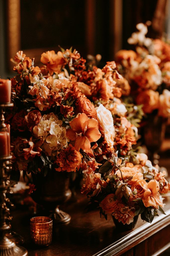 27 Stunning Burnt Orange Wedding Flower Ideas for a Romantic Celebration